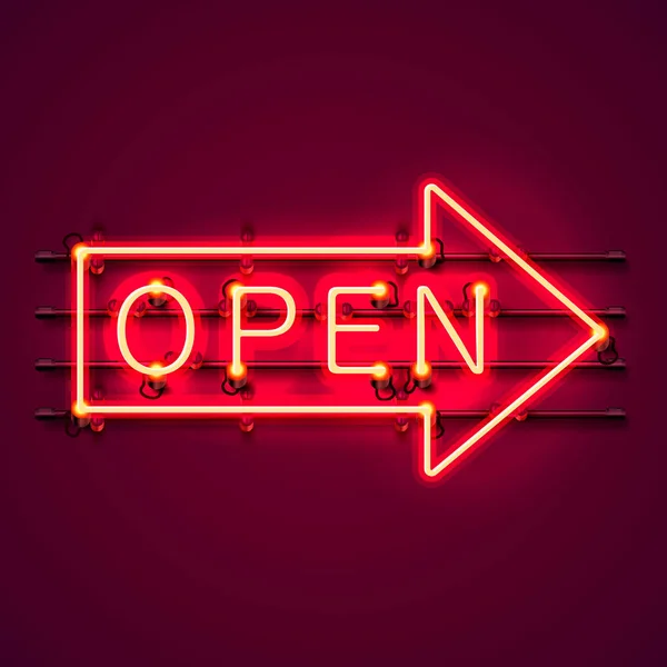 Neon welcome open signboard. Stock Vector Image by ©hobbit_art #218681296