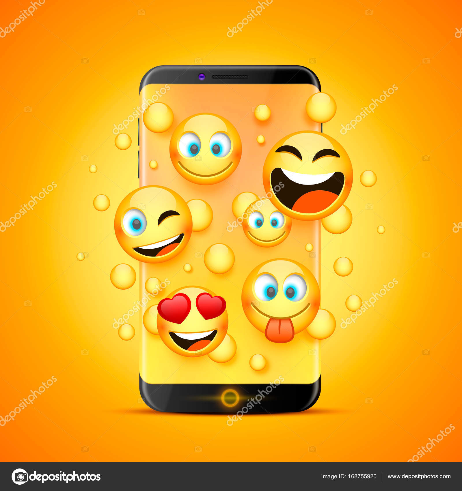 Icons for emoji from the phone. Stock Vector by ©hobbit_art 168755920