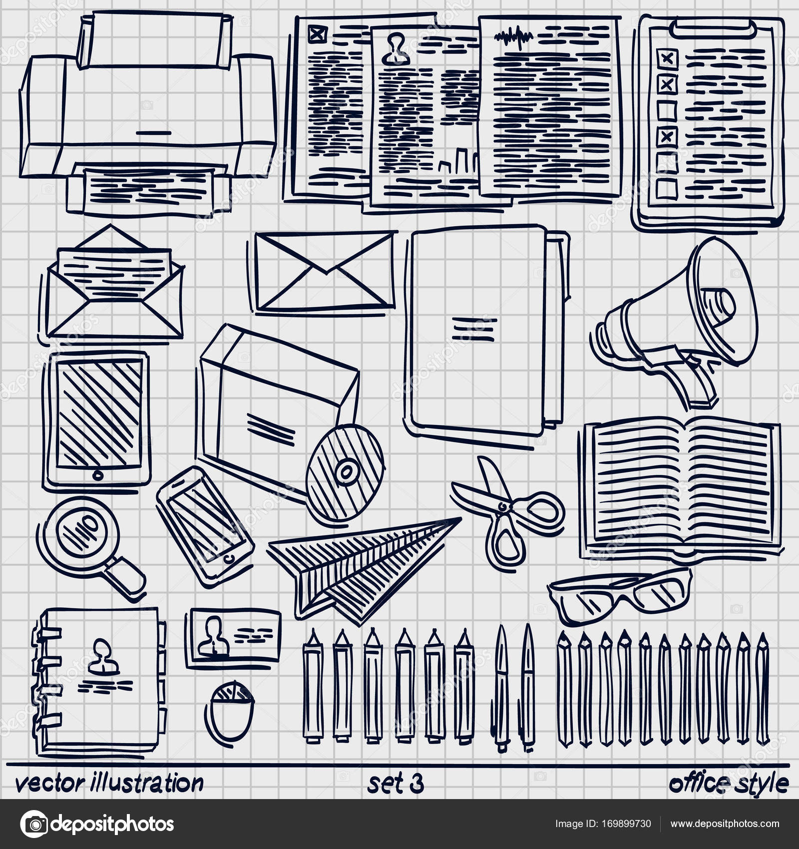 Sketch work style. set 2. Stock Vector Image by ©hobbit_art #169899730