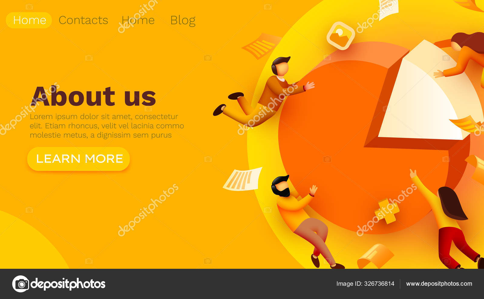 People Interacting With Charts And Analysing Statistics Stock Vector By ©hobbit Art 326736814