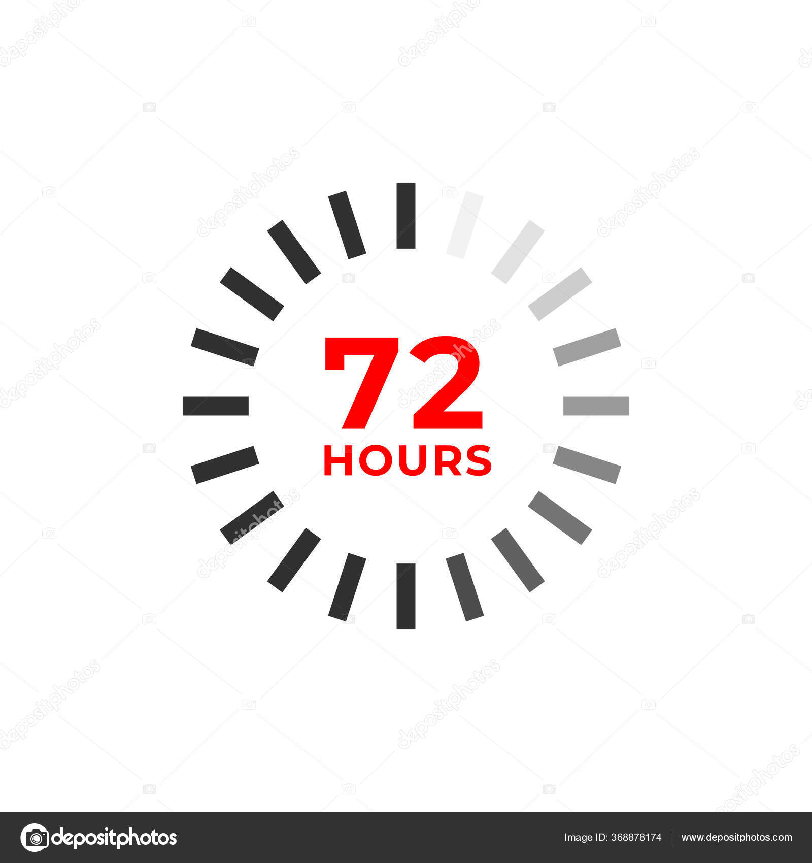 72h color icon and time concept Stock Vector Image by ©motorama #368878174