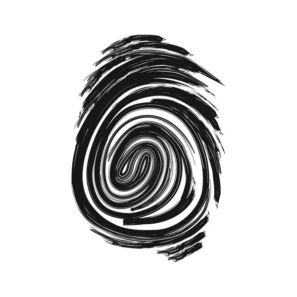 Fingerprint dactylogram finger-mark vector illustration Stock Vector ...