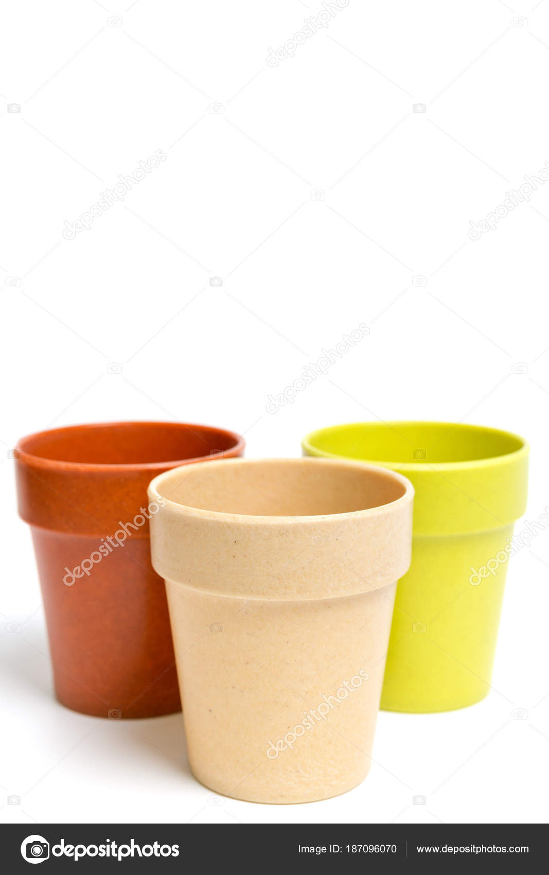 Recycled materials biodegradable tree pot Stock Photo by ...