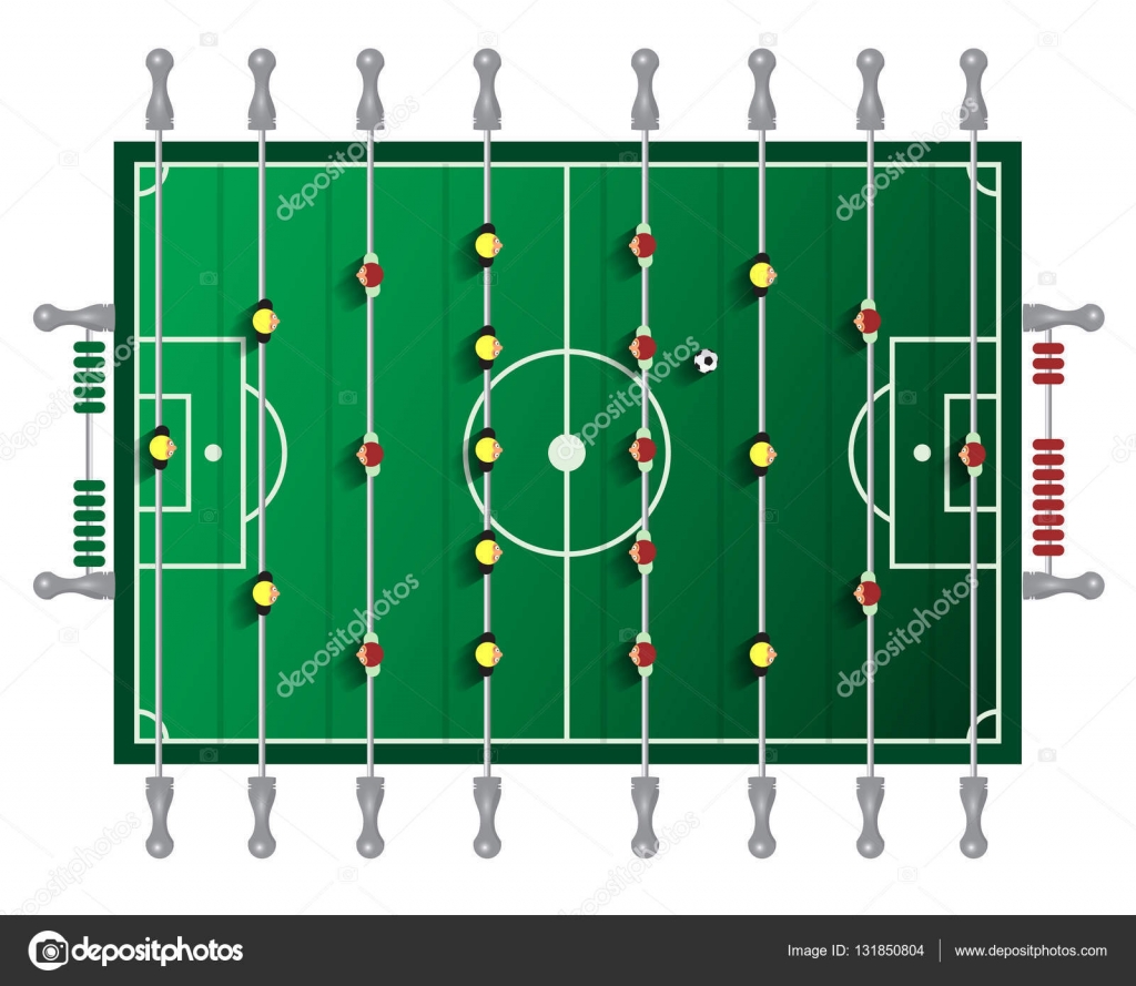 Table Football Vector Tabletop Stock Vector by ©mejn 131850804