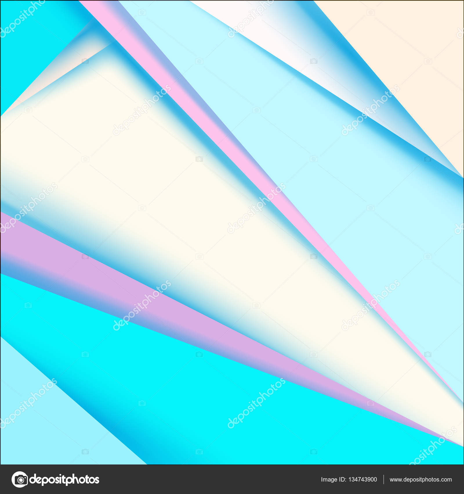 Abstract Blue Background. Vector Material Design Shapes. Stock Vector ...