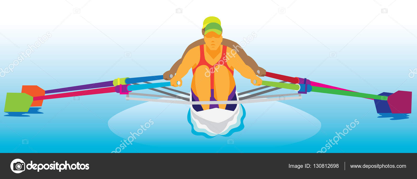 Olympic Rowing Clipart