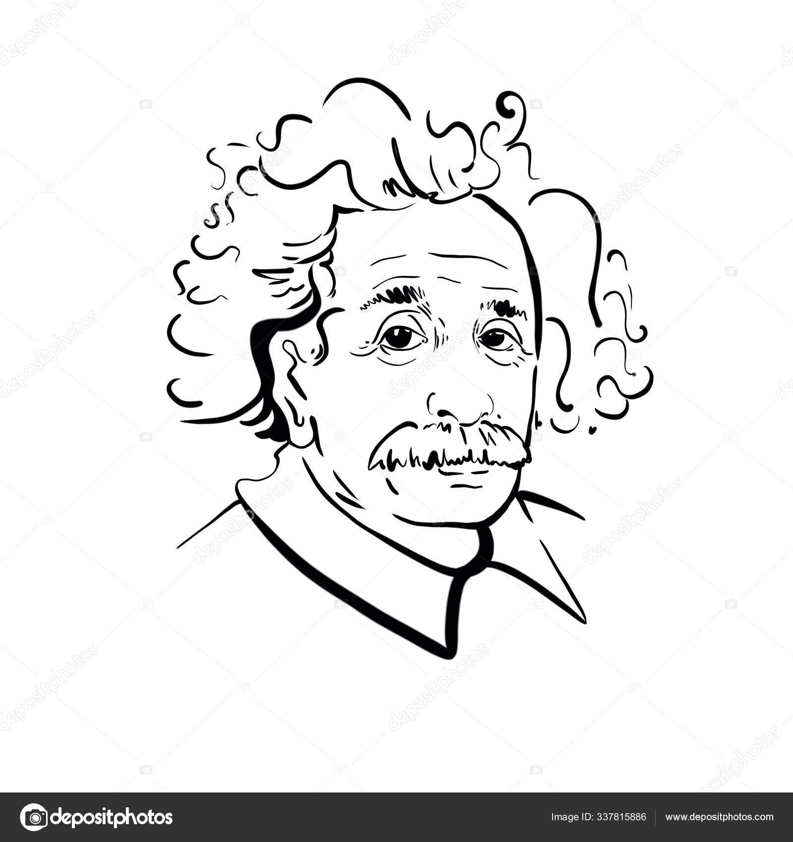 Albert Einstein Tegning