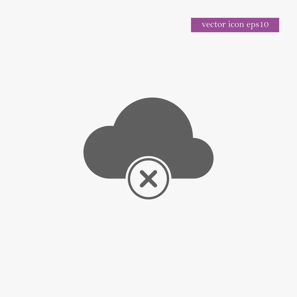 Cloud computing icon simple illustration — Stock Vector © dinabelashova ...