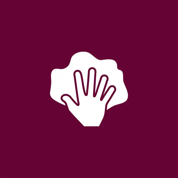 Hand with rag icon simple illustration — Stock Vector © dinabelashova ...