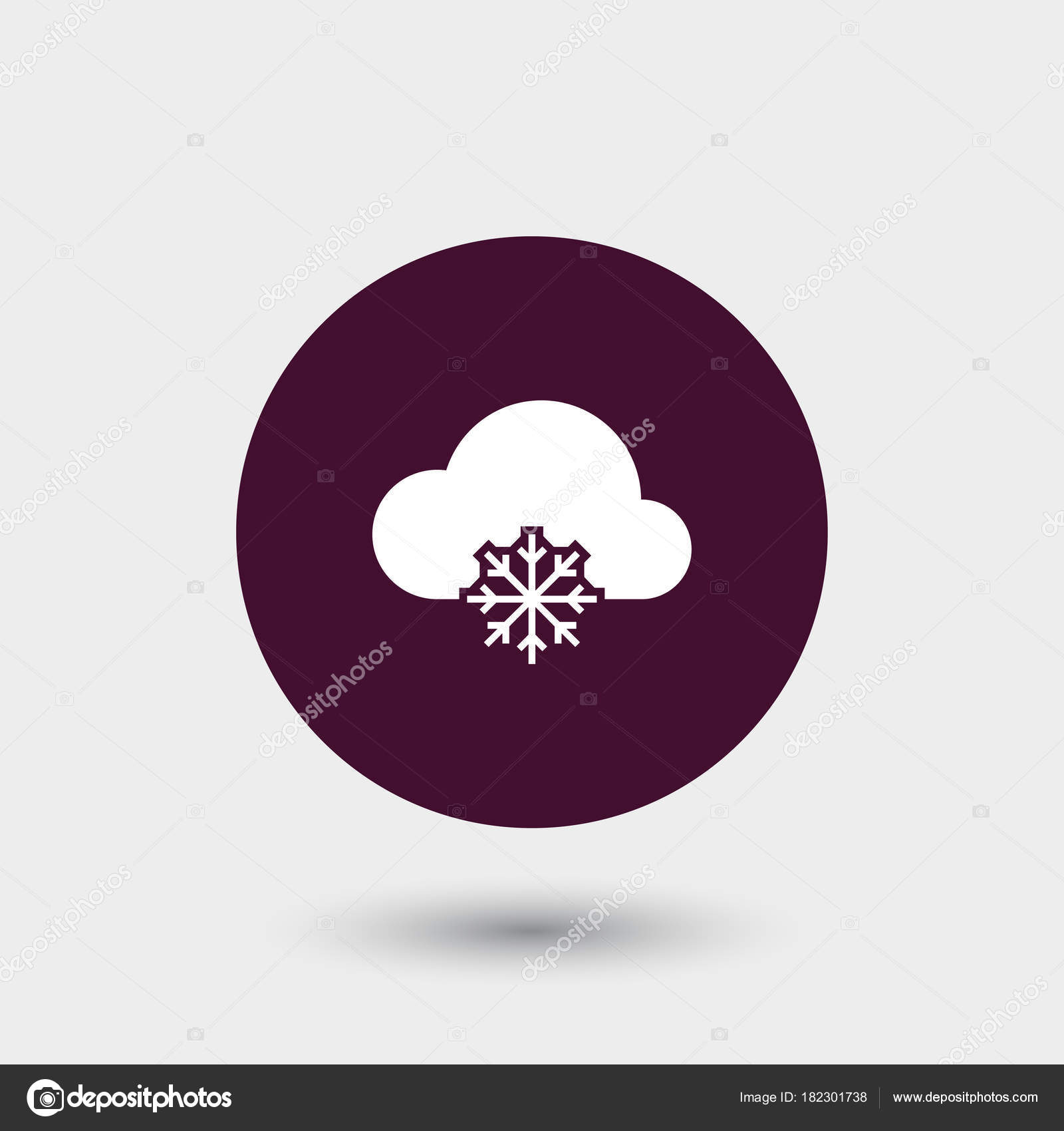 Cloud computing icon simple illustration — Stock Vector © dinabelashova ...