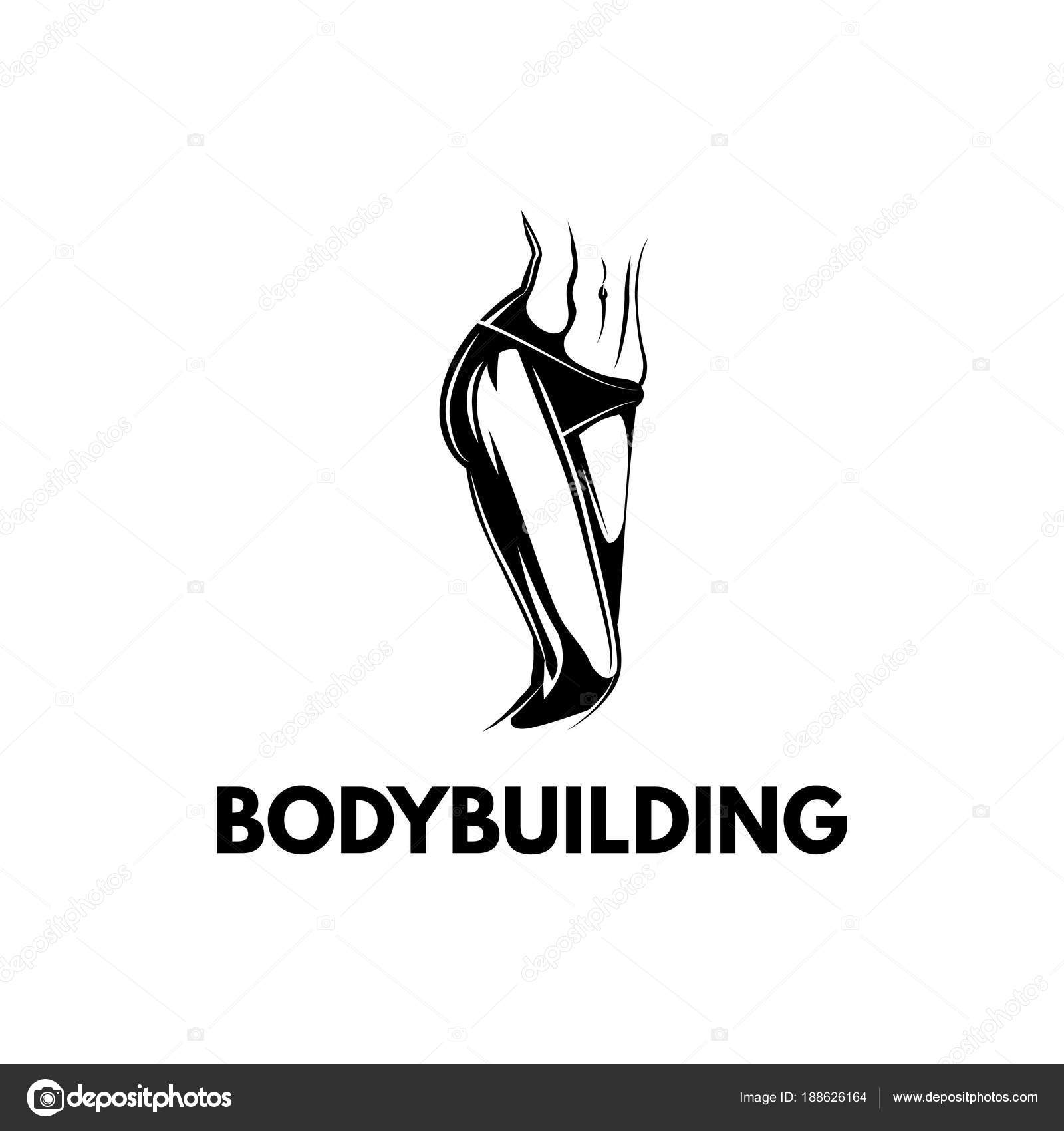 Female bodybuilding logo | Bodybuilder Logo. Female body. Icon for ...