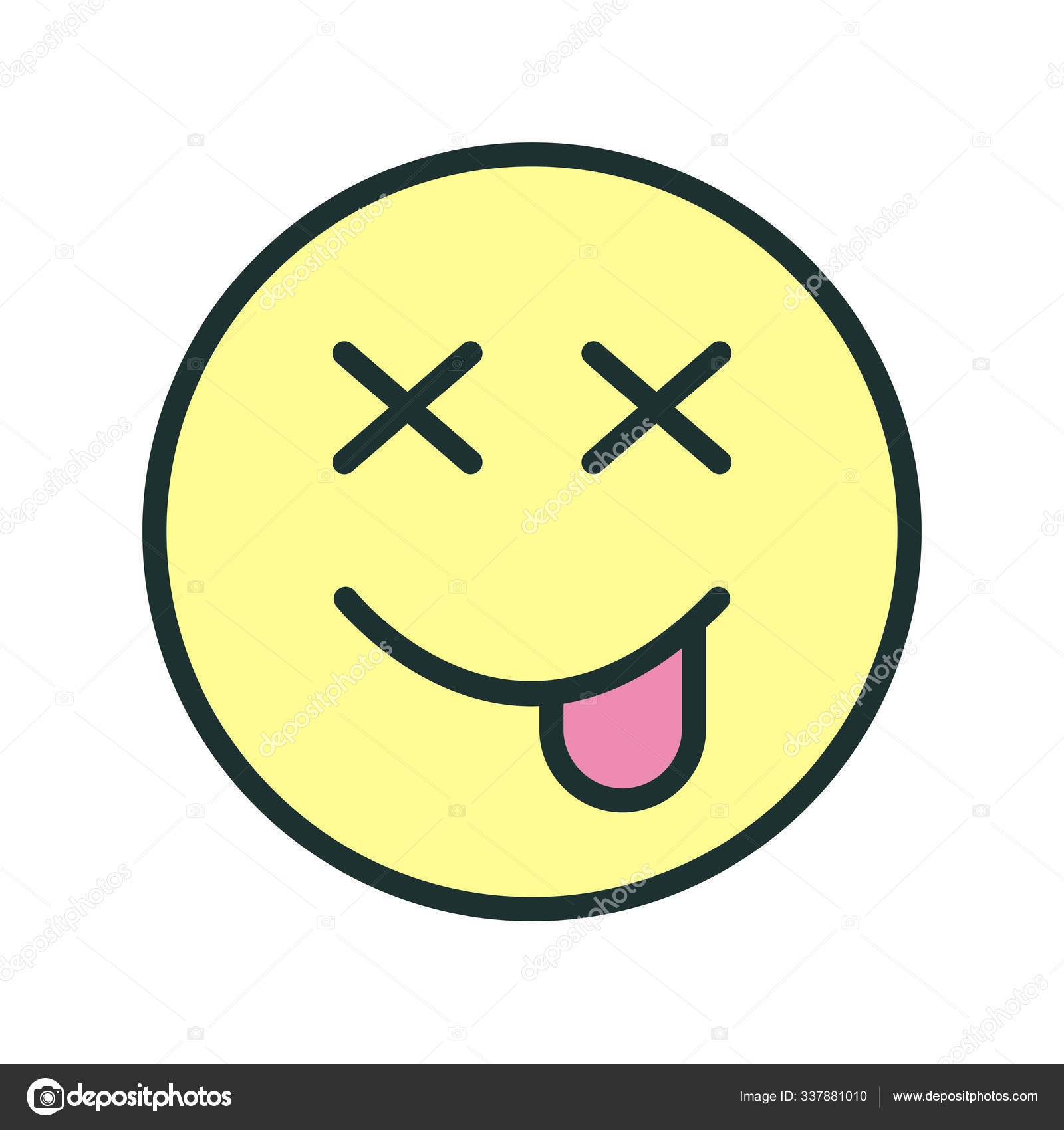 Happy Dead Smiley Face