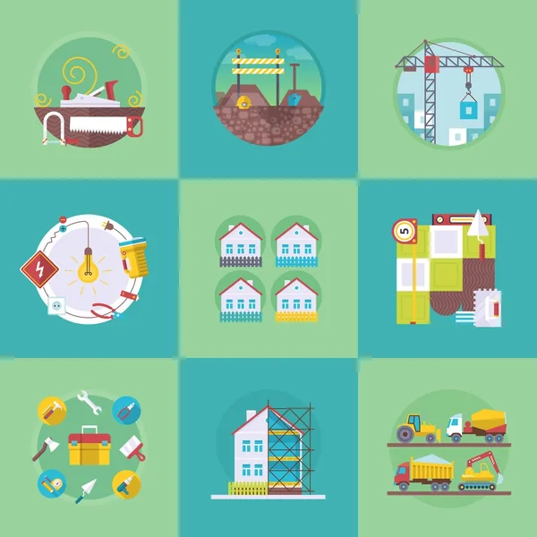 Vector constructing, industry of building and development set for web ... Vector constructing, industry of building and development set for web ...