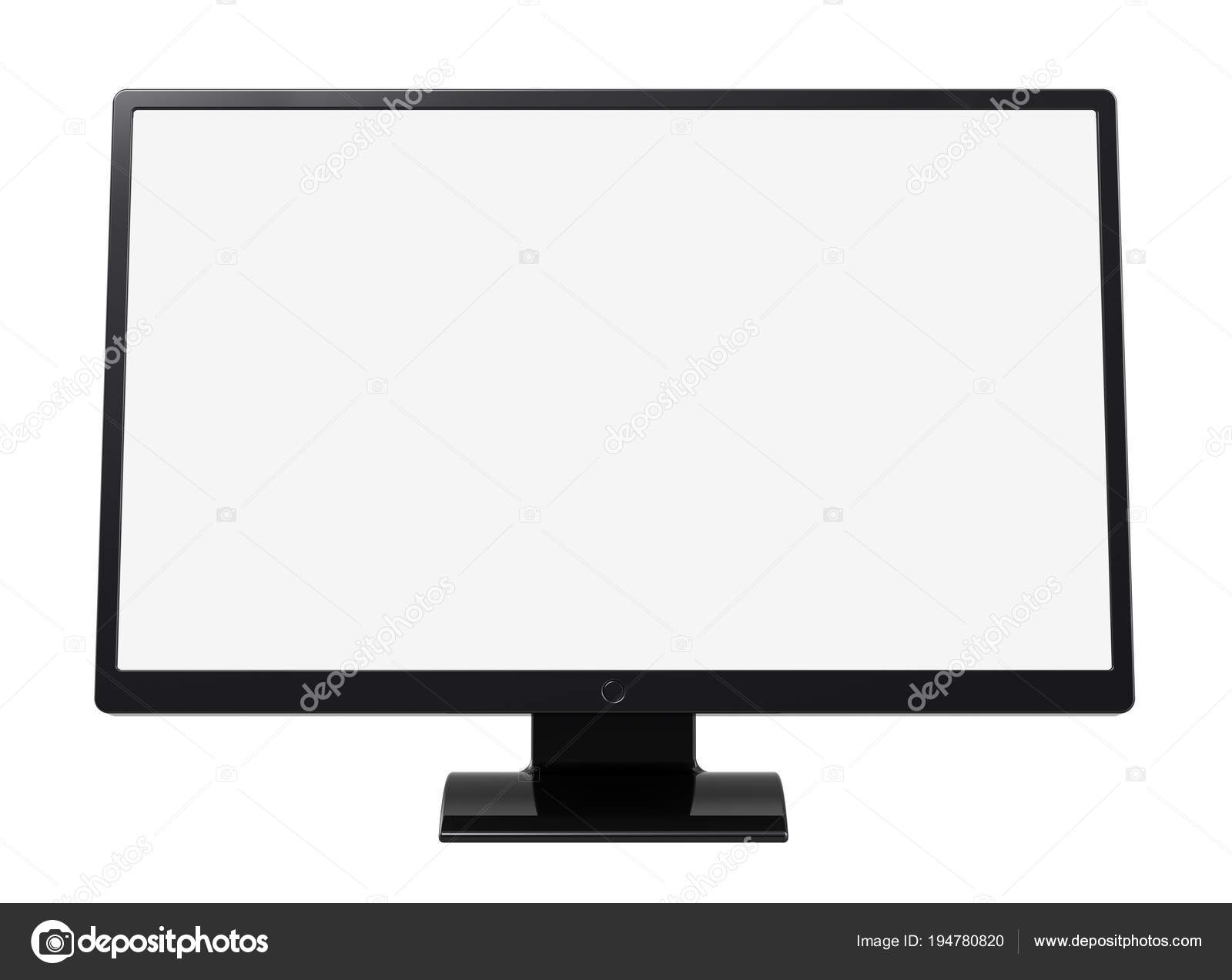 Computer monitor flat screen wide display black — Stock Photo © snake3d ...