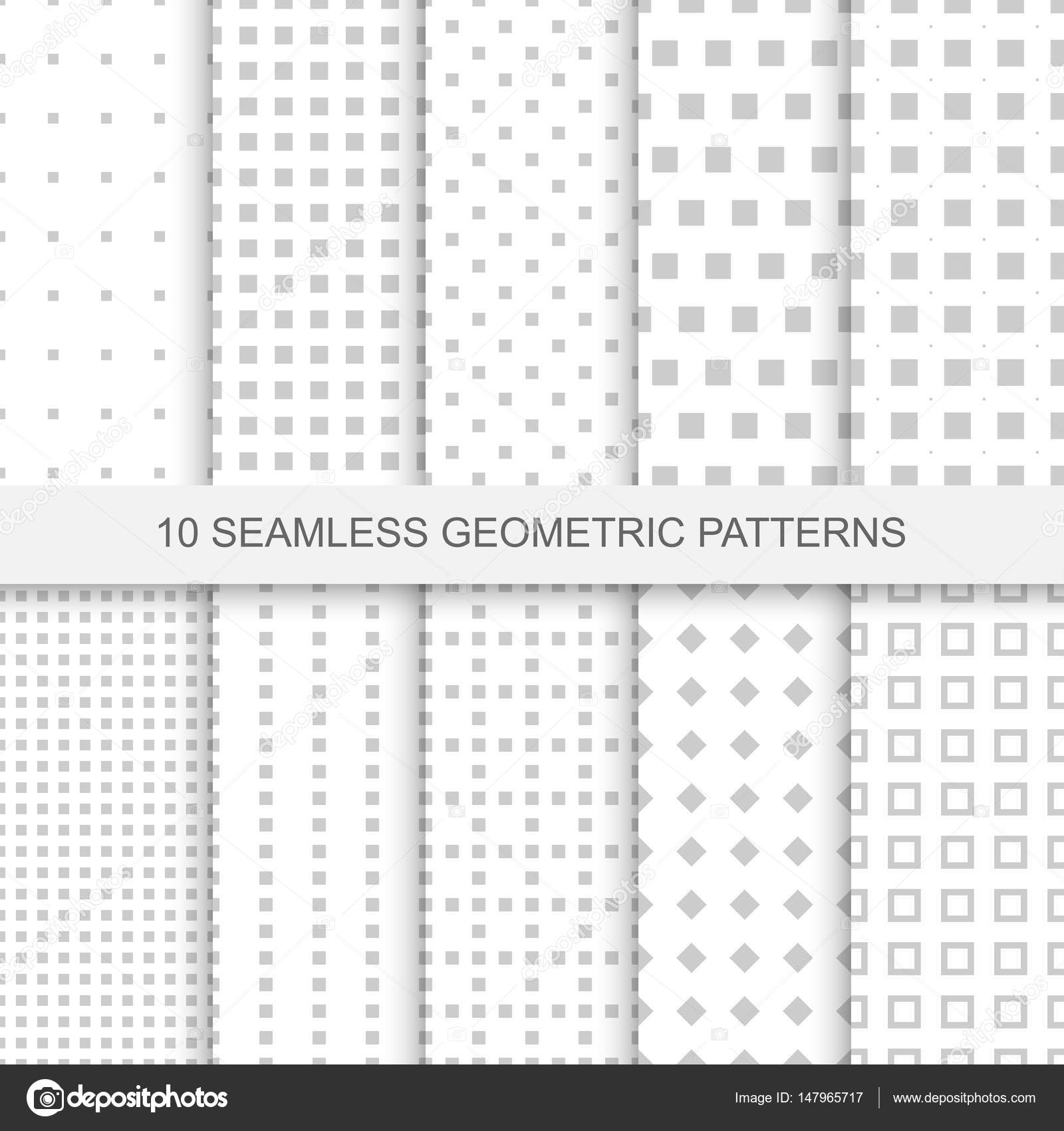 Collection of geometric seamless patterns. Stock Vector by ©Sheunw ...