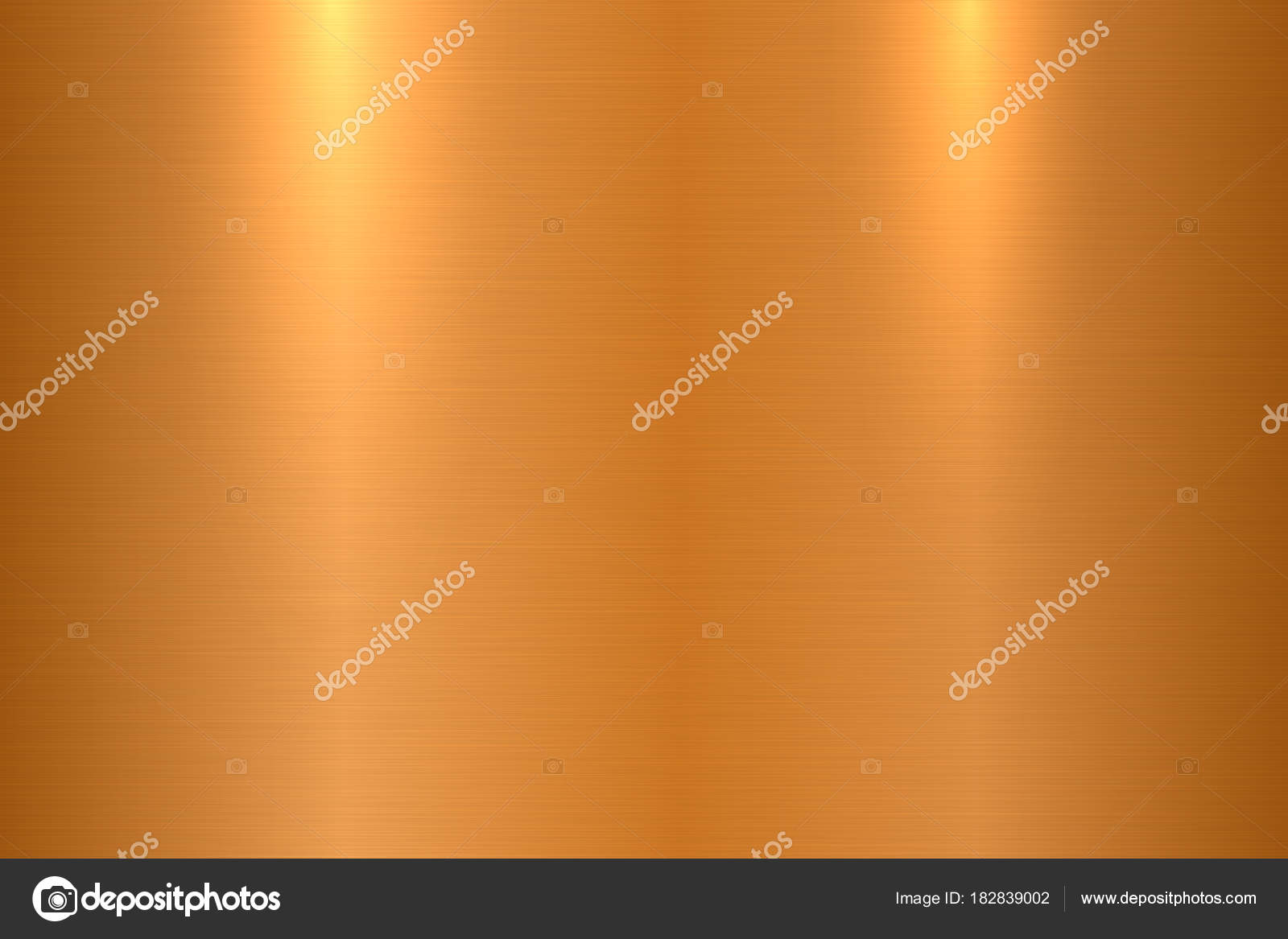 Bronze brushed metal texture. Shiny polished metallic surface ...