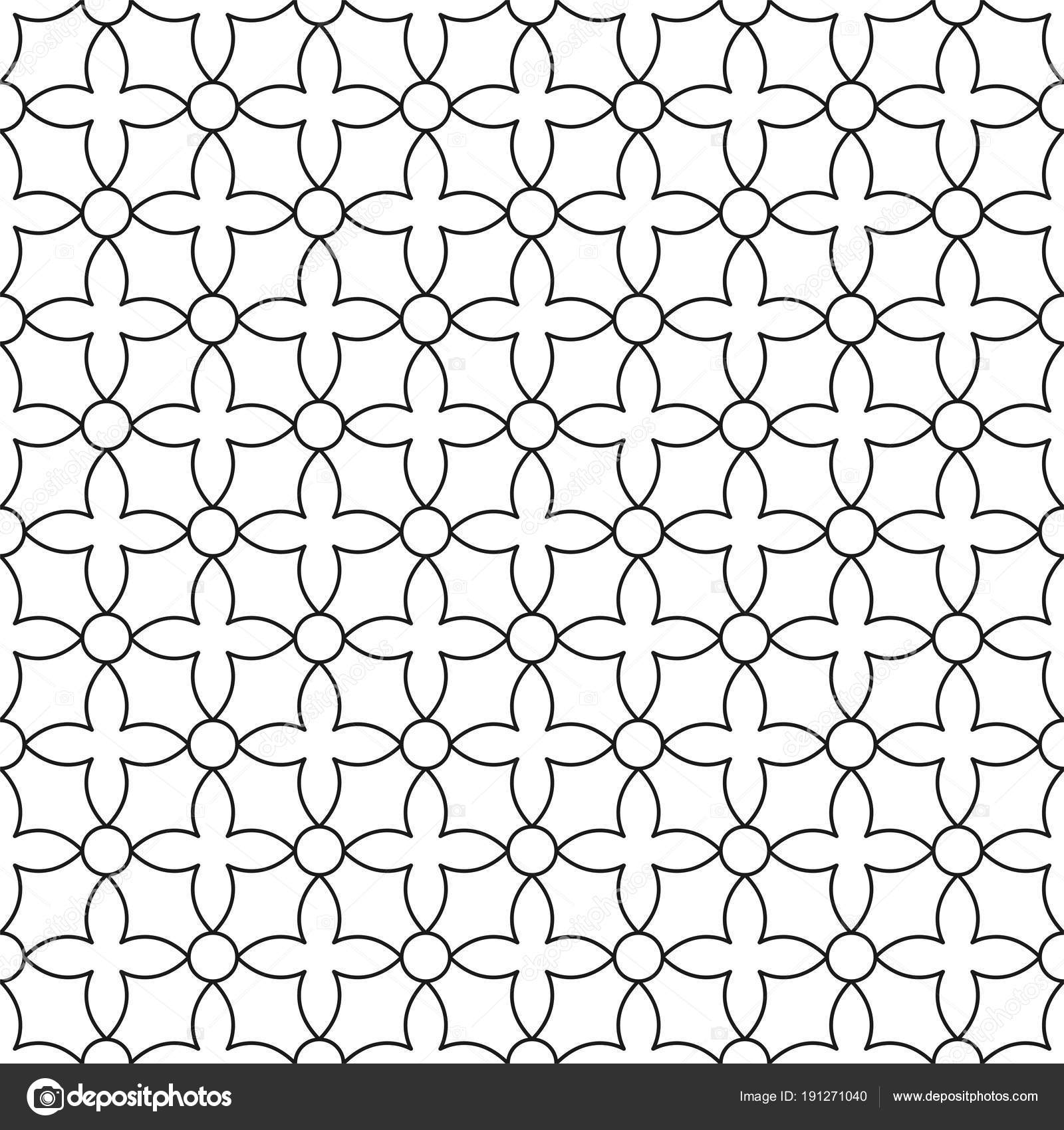 Seamless ornamental pattern - simple design. Vector geometric ...