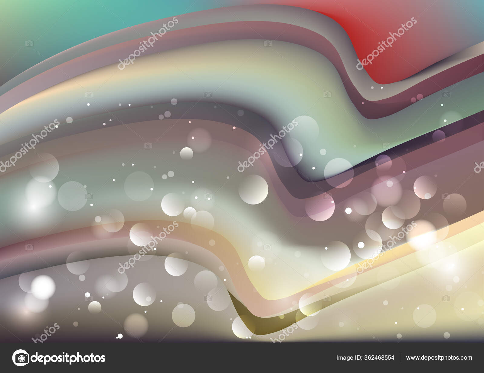 Water Line Decorative Background Vector Illustration Design — Stock ...