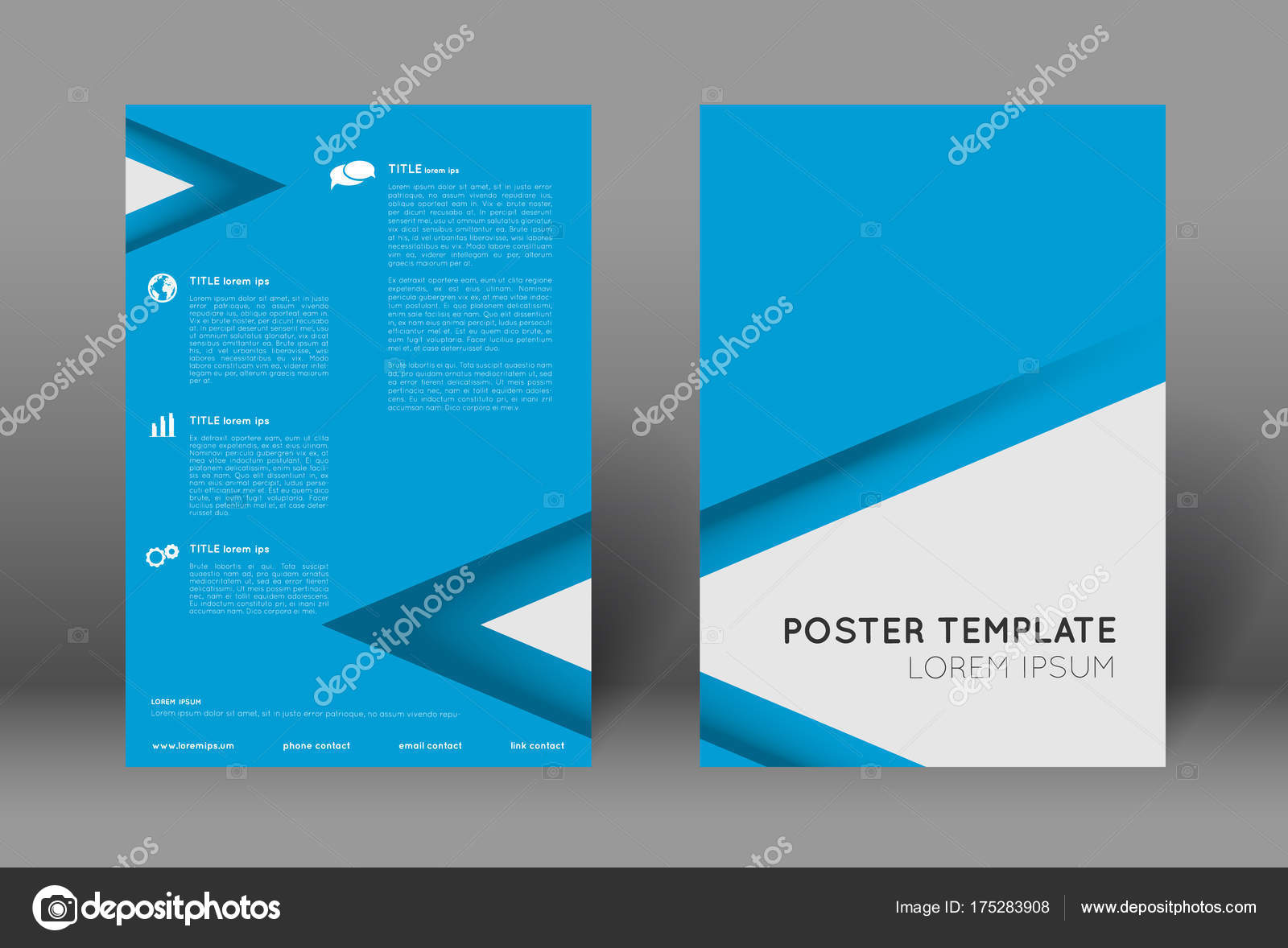 Poster template design Stock Vector by ©RChvision 175283908