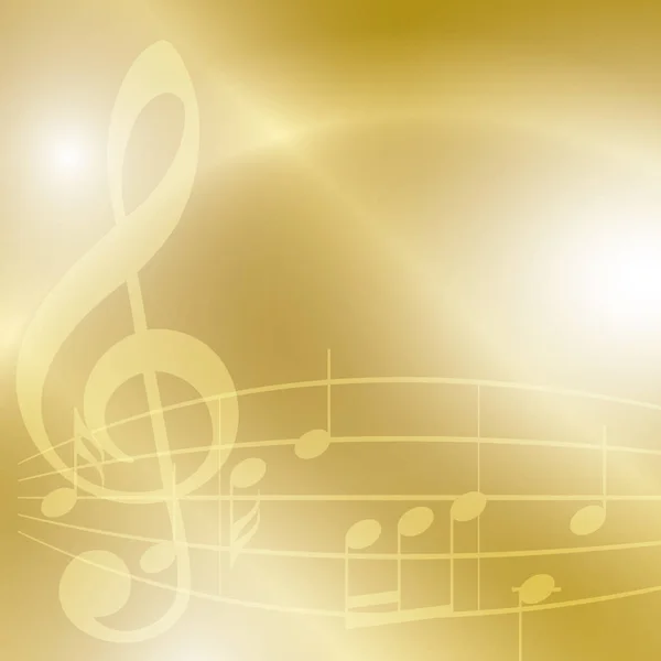 Light yellow music background with notes - vector Stock Vector Image by ...
