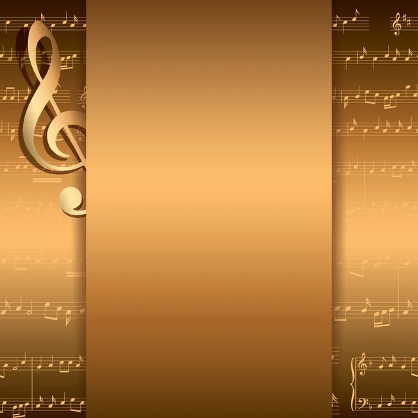 Music gold background Vector Art Stock Images | Depositphotos