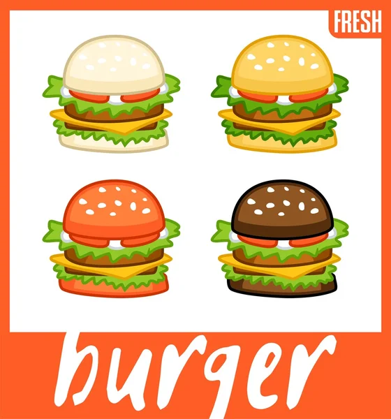 Flashcard letra B é para hambúrguer imagem vetorial de © interactimages ...