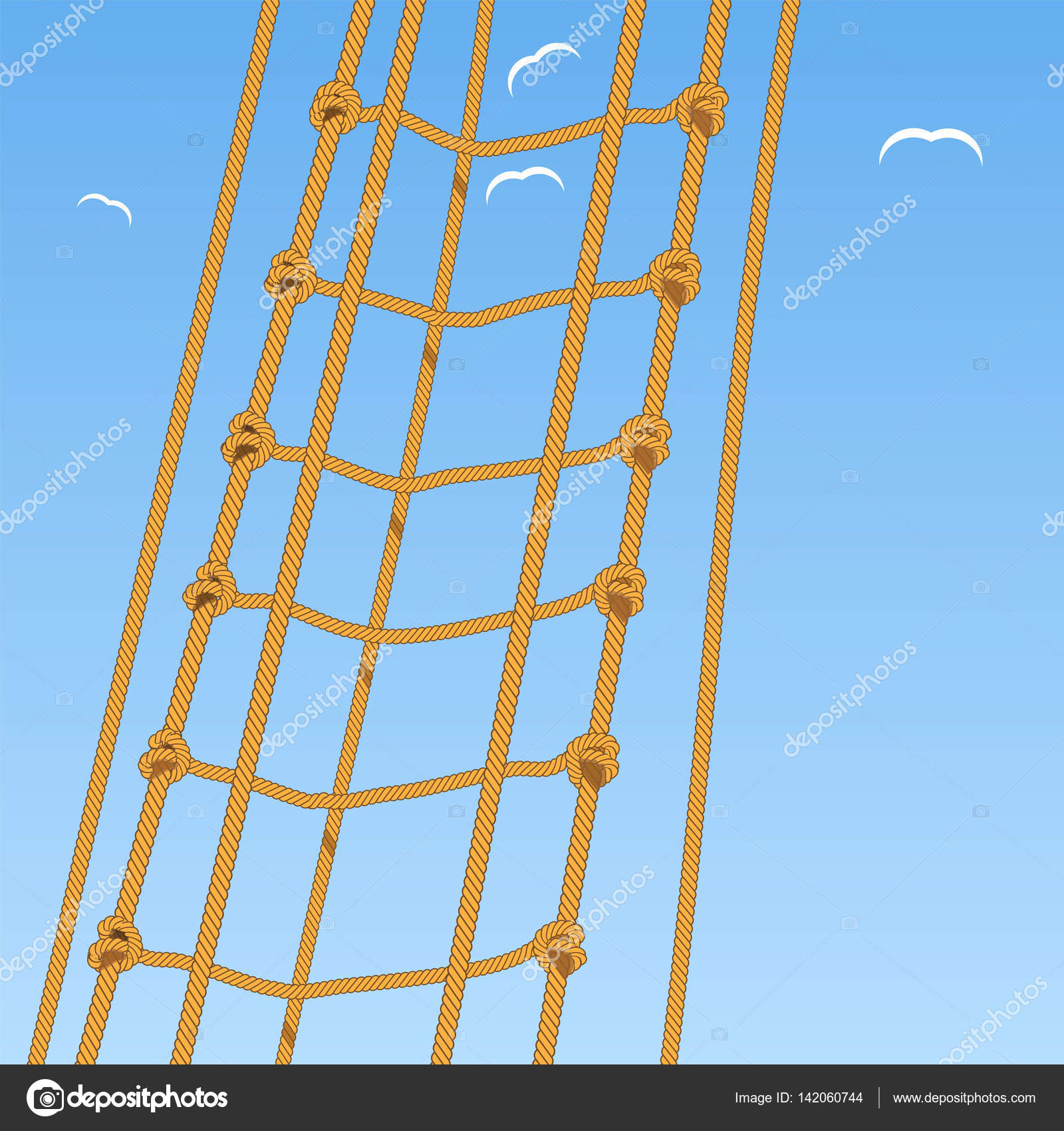Rope Ladder Vector