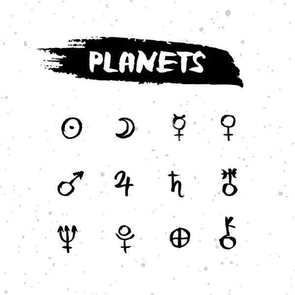 Vector Handdrawn Brush Ink Set Zodiac Signs Collection Twelve Hand ... Vector Handdrawn Brush Ink Set Zodiac Signs Collection Twelve Hand ...