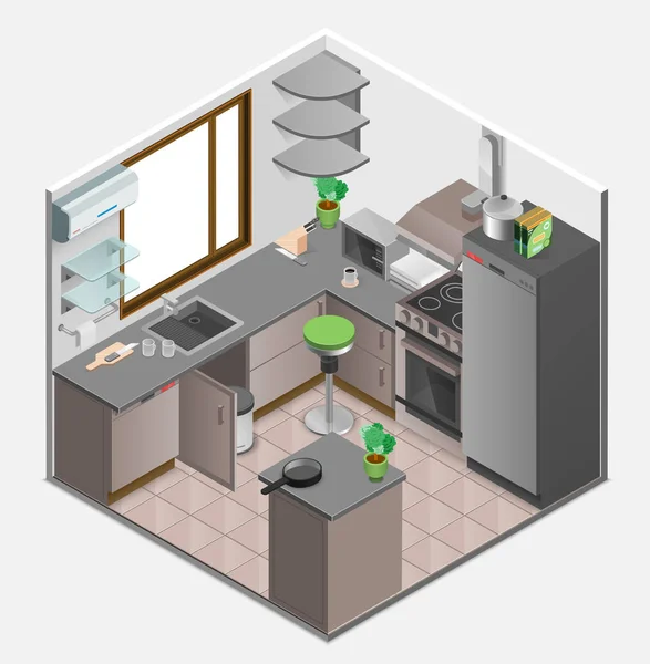 Vector isometric kitchen icon Stock Vector Image by ©tele52 #14472315
