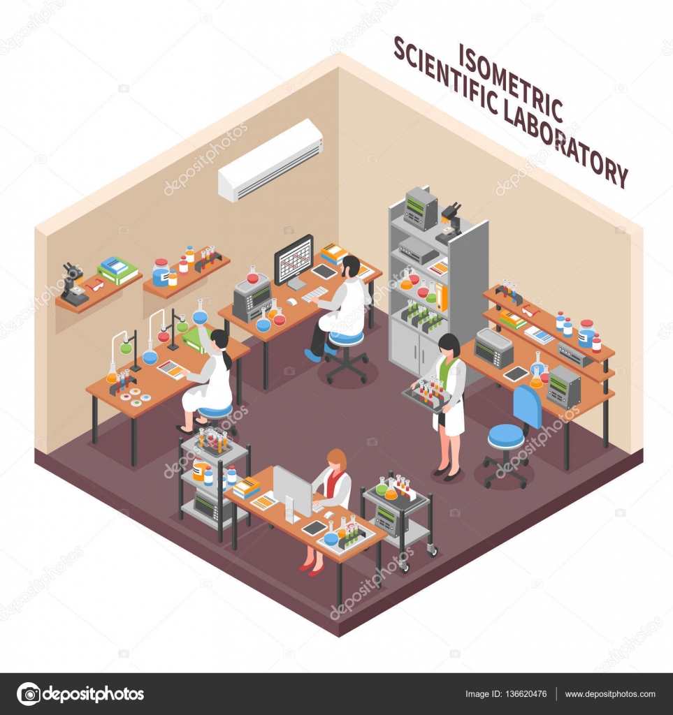 Science Lab Environment Composition — Stock Vector © macrovector #136620476 Science Lab Environment Composition — Stock Vector © macrovector #136620476