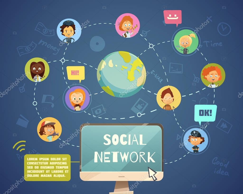 Social Networking People Of Different Occupations — Stock Vector ...