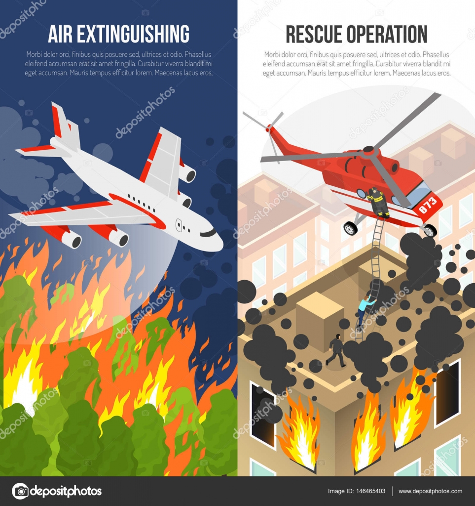 Fire Department Vertical Banners Stock Vector by ©macrovector 146465403
