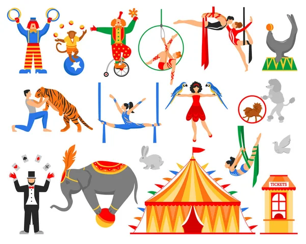 Circus Icons Set Stock Vector by ©macrovector 62628171