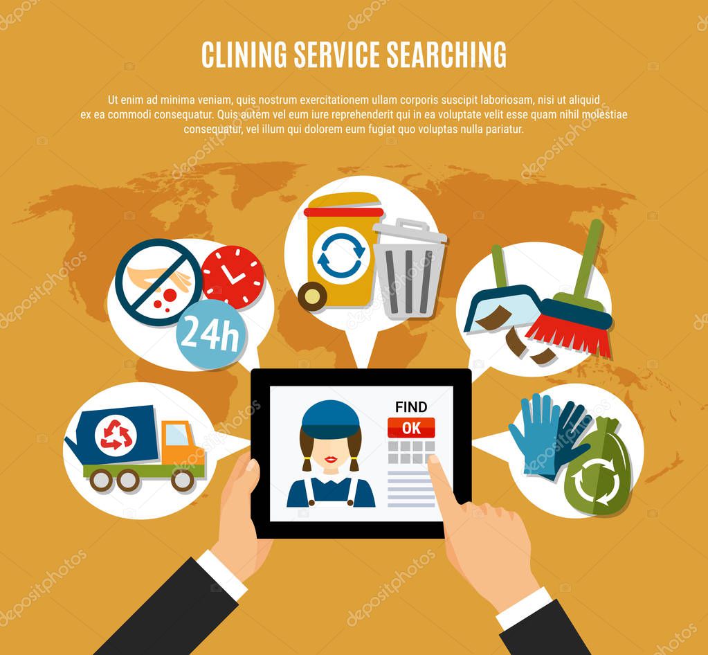 Concepto de aplicaci n de limpieza de basura 2024