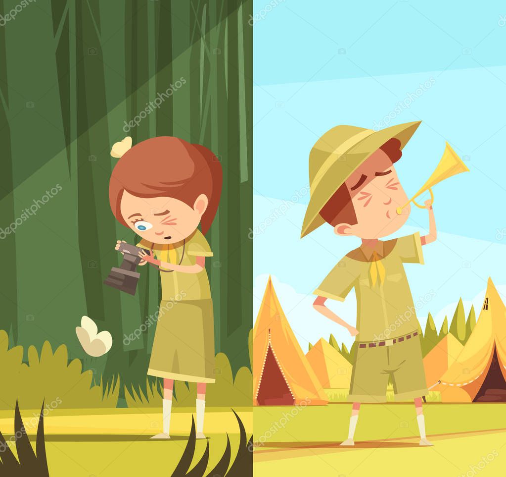 Scouts Actividades Juego de Banners de Dibujos Animados 2022 Scouts Actividades Juego de Banners de Dibujos Animados 2022