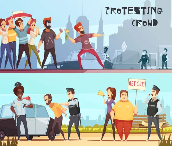 Demonstration cartoon Vector Art Stock Images | Depositphotos