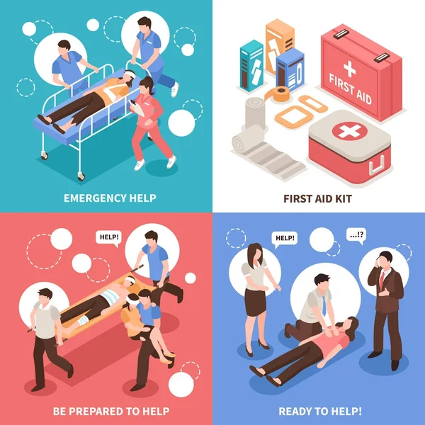 Scene first aid illustration shows a person providing assistance to ...
