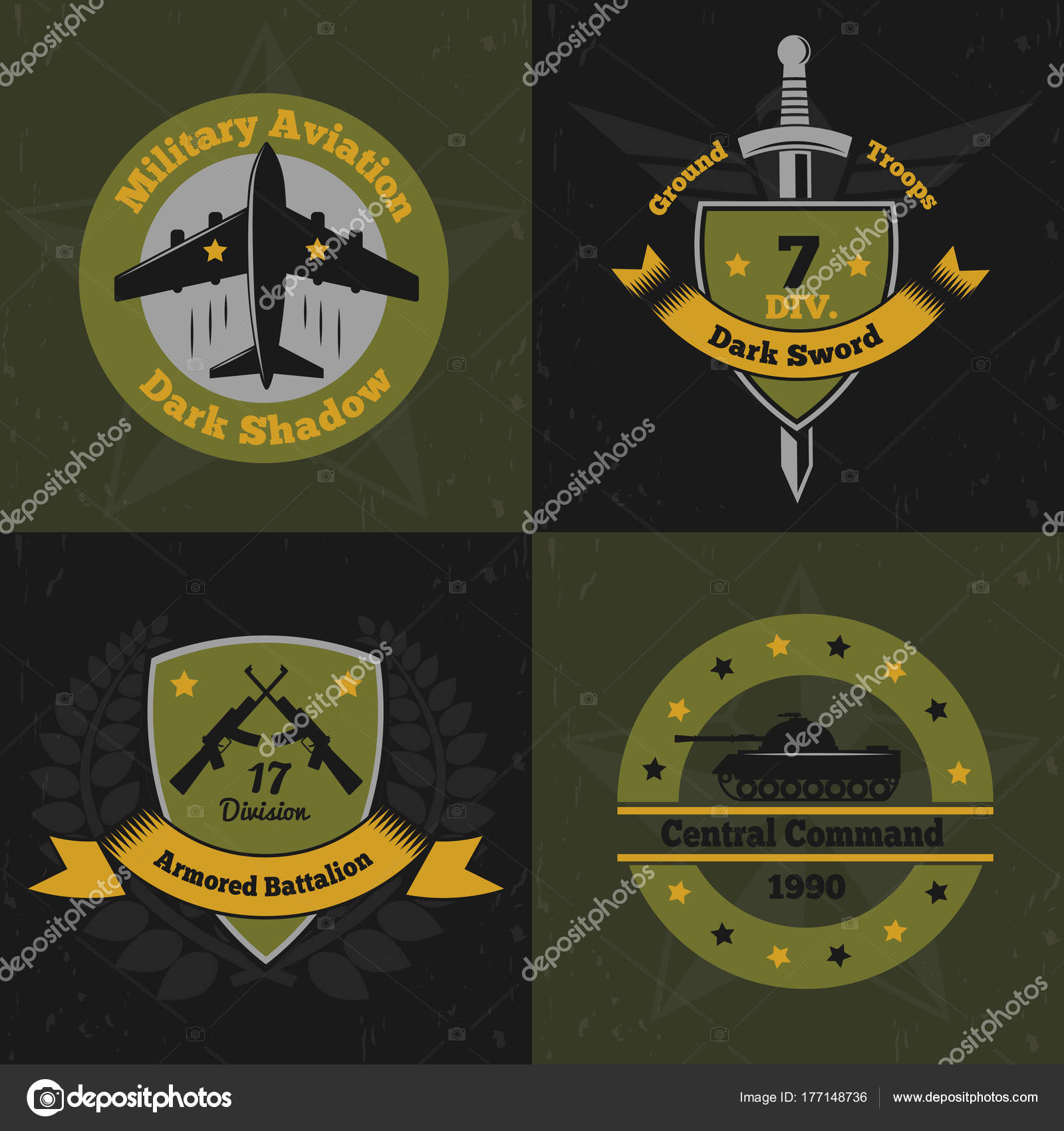 Military Ensign Design Concept Stock Vector Image by ©macrovector ...