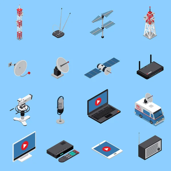 Wireless Technology Devices Isometric Icons Set Stock Vector Image by ...