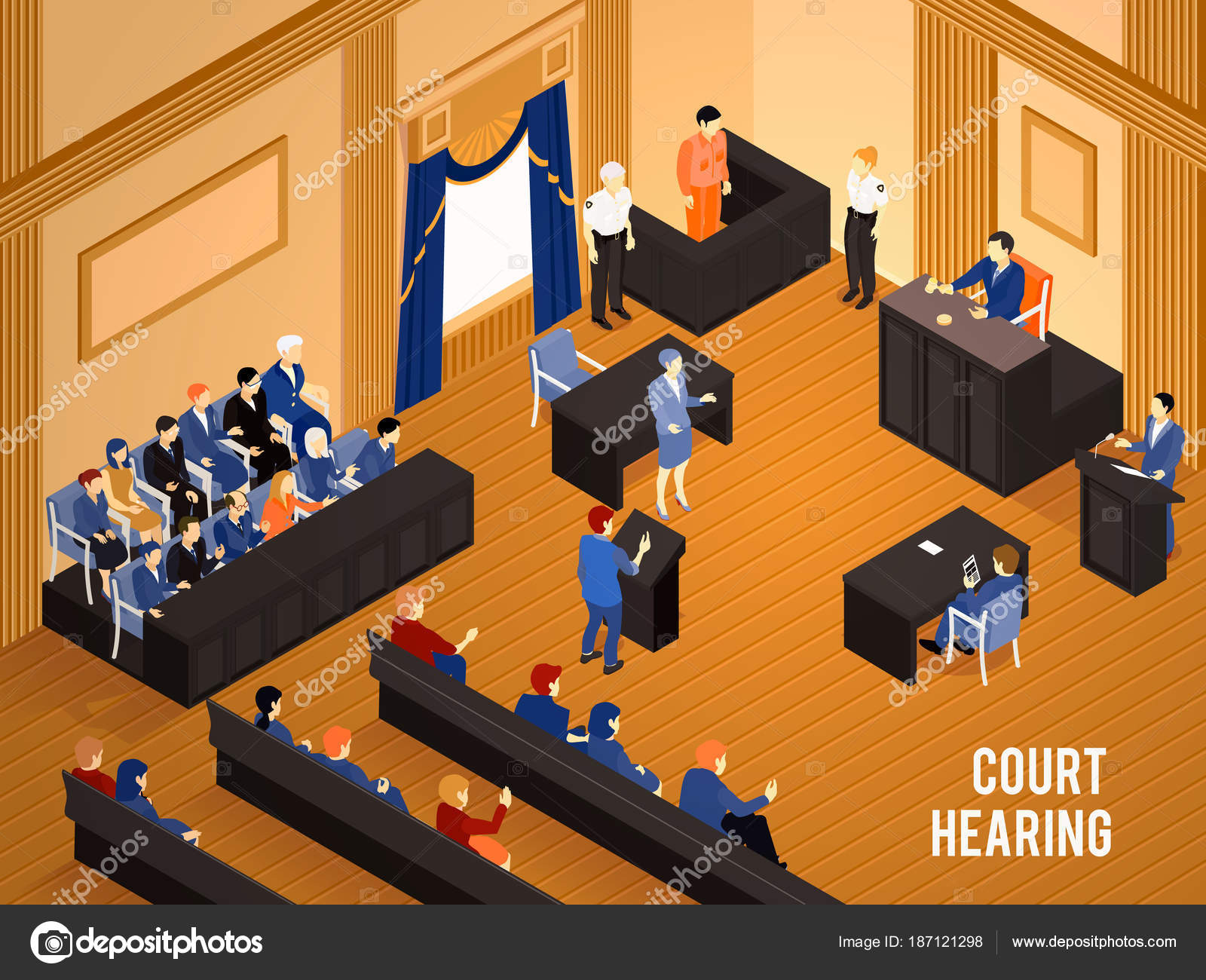 Law Isometric Illustration Stock Vector Image by ©macrovector #187121298