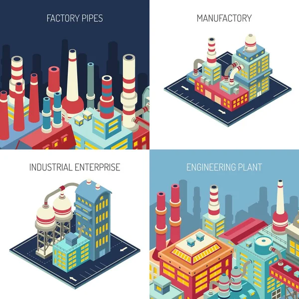 Smart Industry Isometric Concept Stock Vector by ©macrovector 307053174