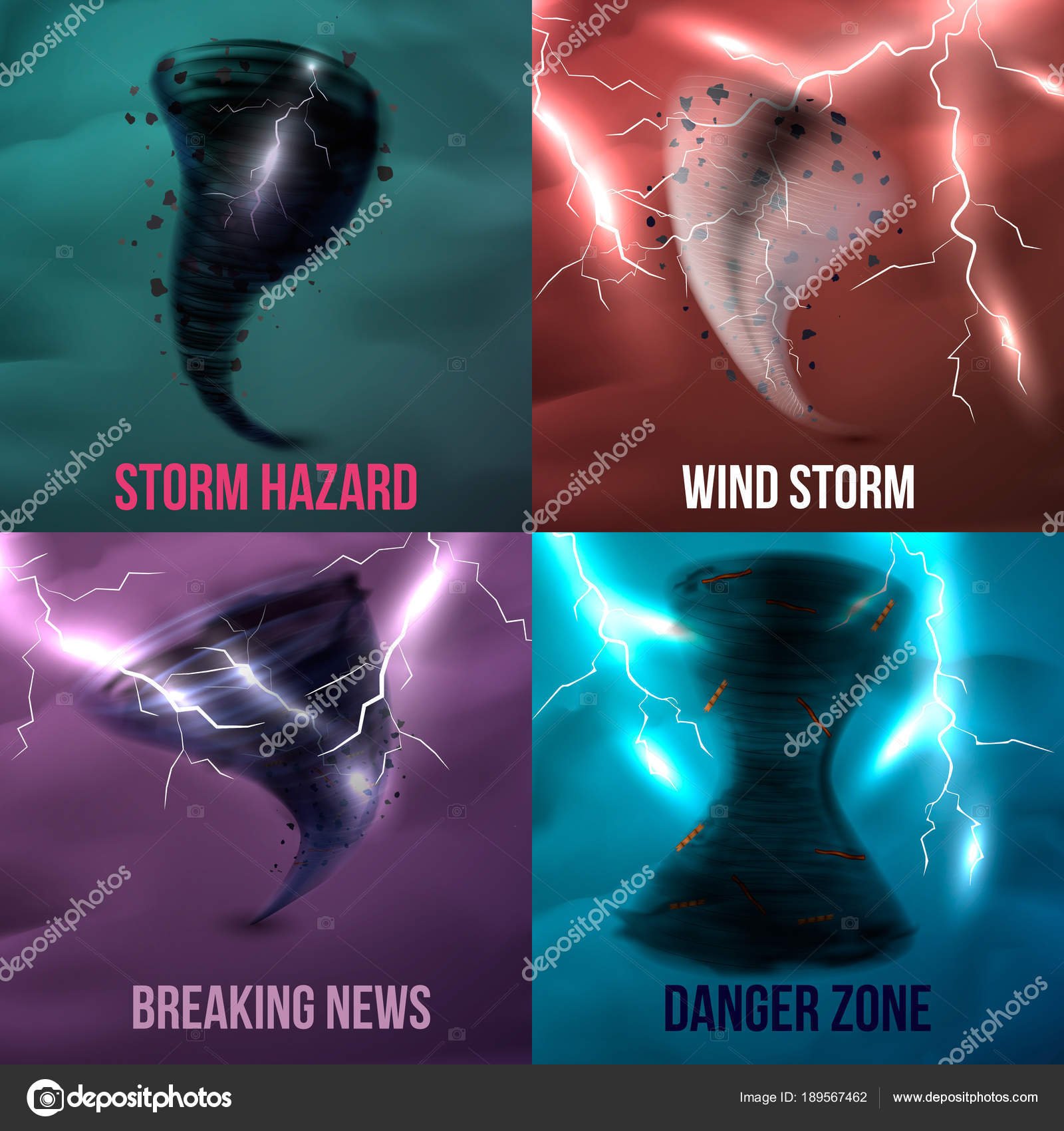 Environmental Incidents Design Concept Stock Vector Image by ...