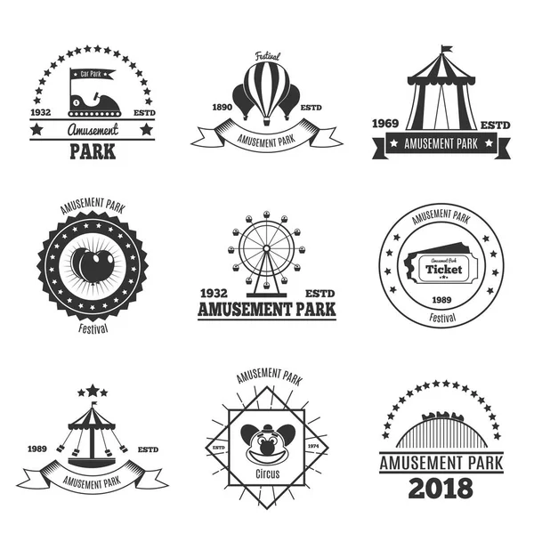 Set of amusement park logos Stock Vector Image by ©Skaryna #144211917