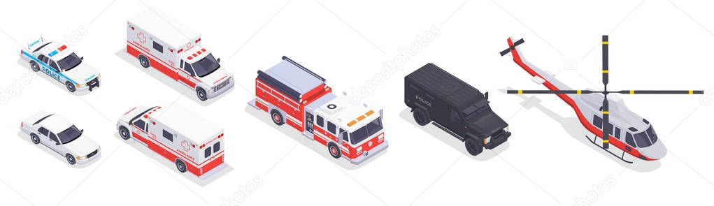 Emergency service design Vector Art Stock Images | Depositphotos