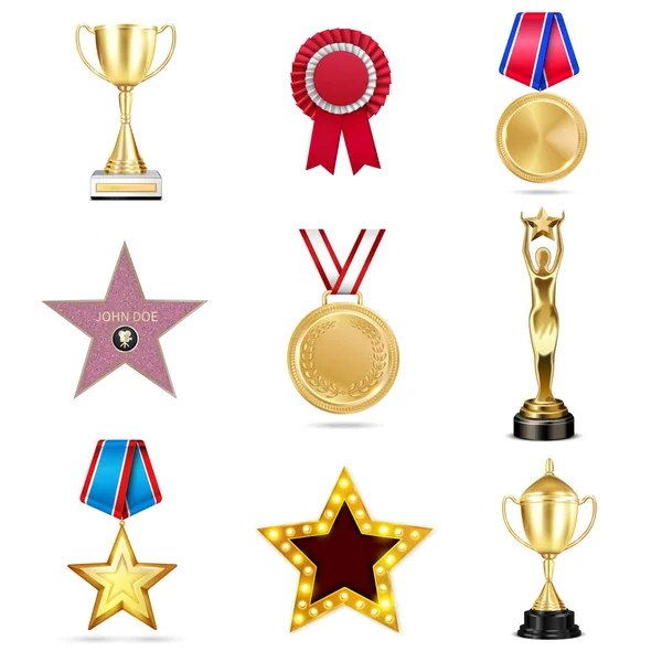Medals Set Illustration — Stock Vector © macrovector #87521374