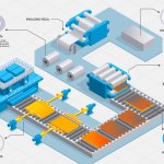 Isometric Factory Flowchart Stock Vector Image by ©macrovector #74008565