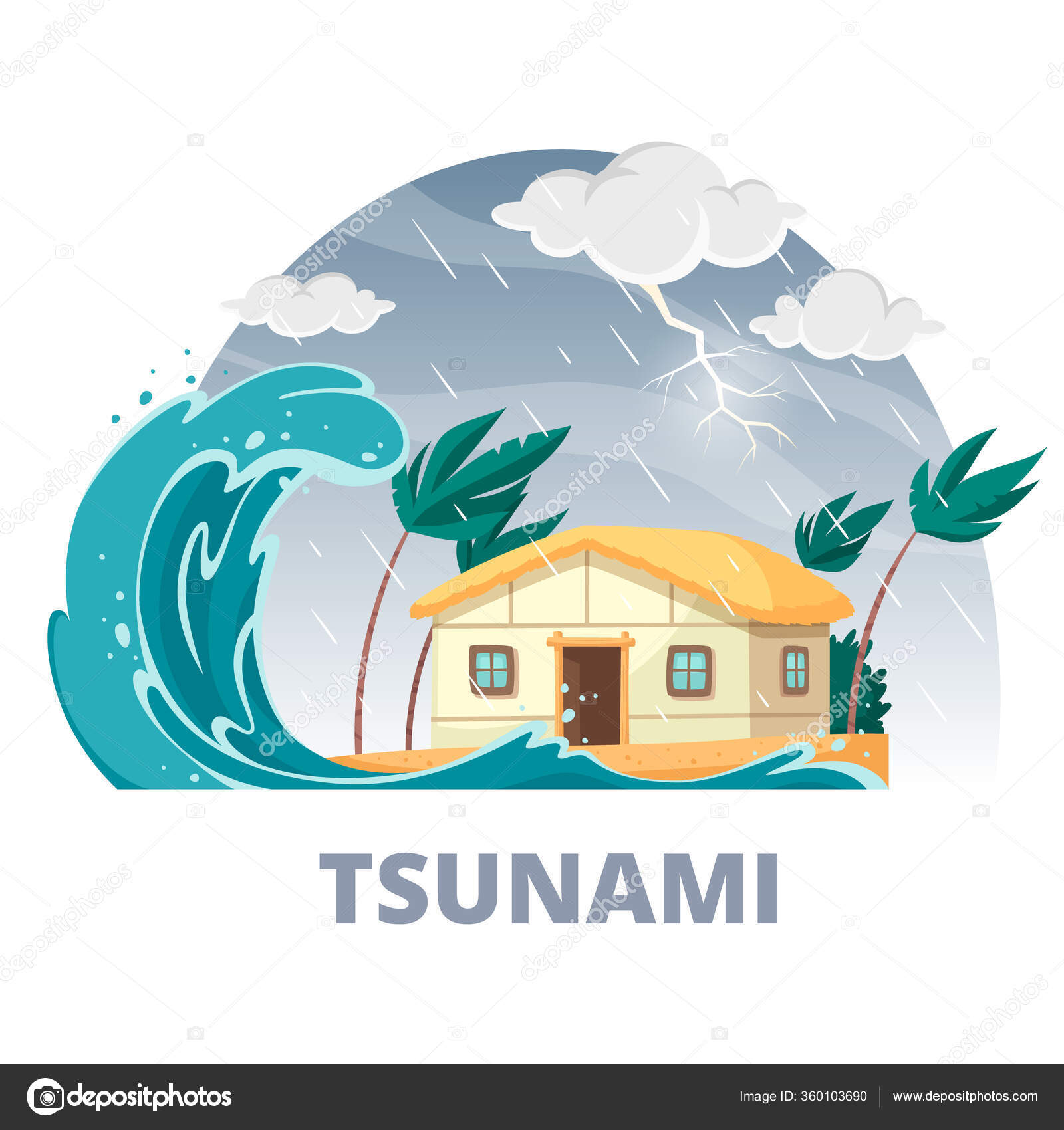 Natural Disaster Clipart Tsunami