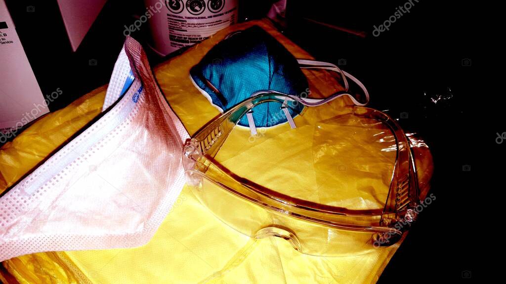 N-95 Máscara de aislamiento respiratorio, máscara quirúrgica y gafas 2023