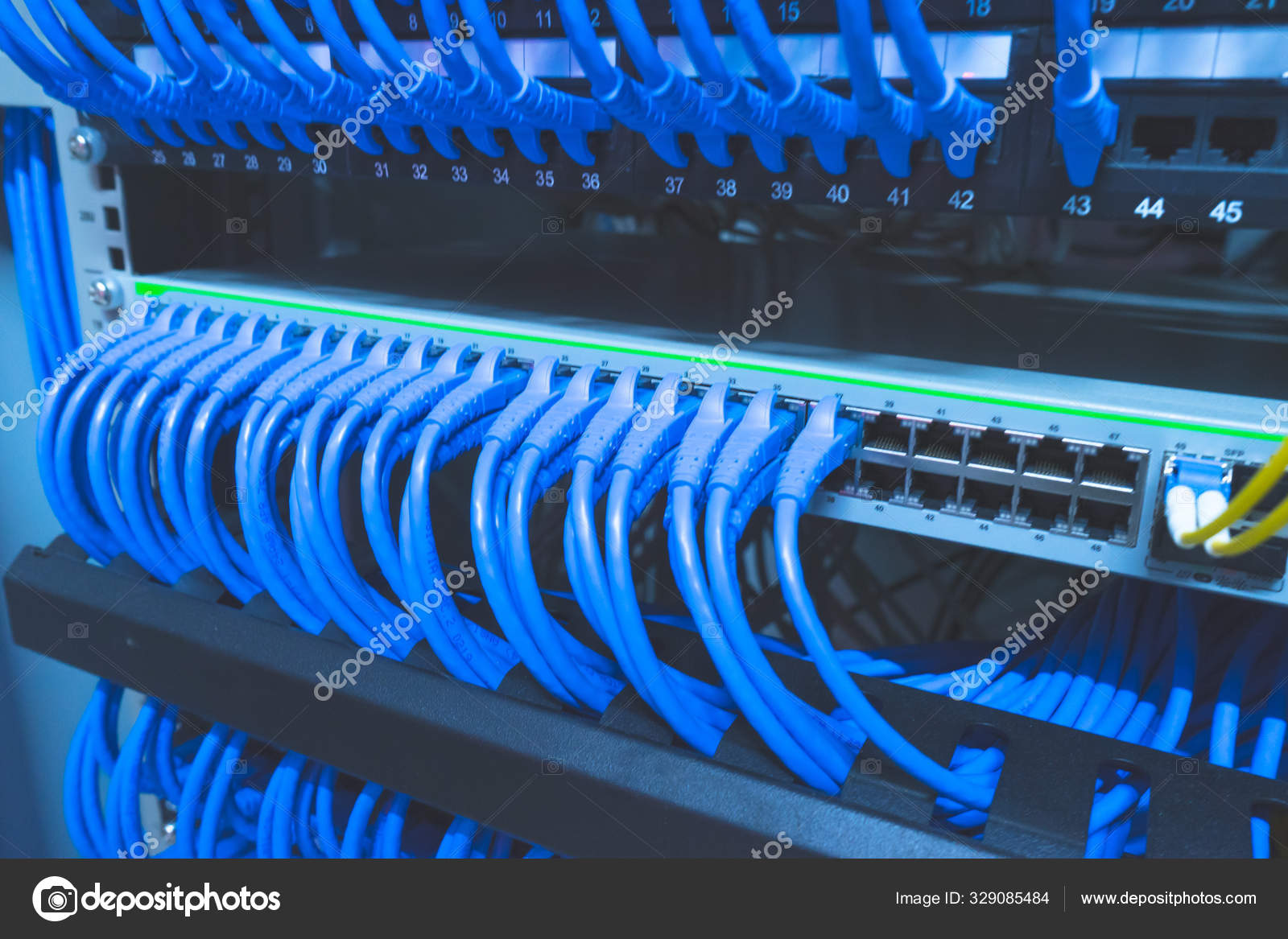 Close up LAN cable on background — Stock Photo © Asawin524 #329085484