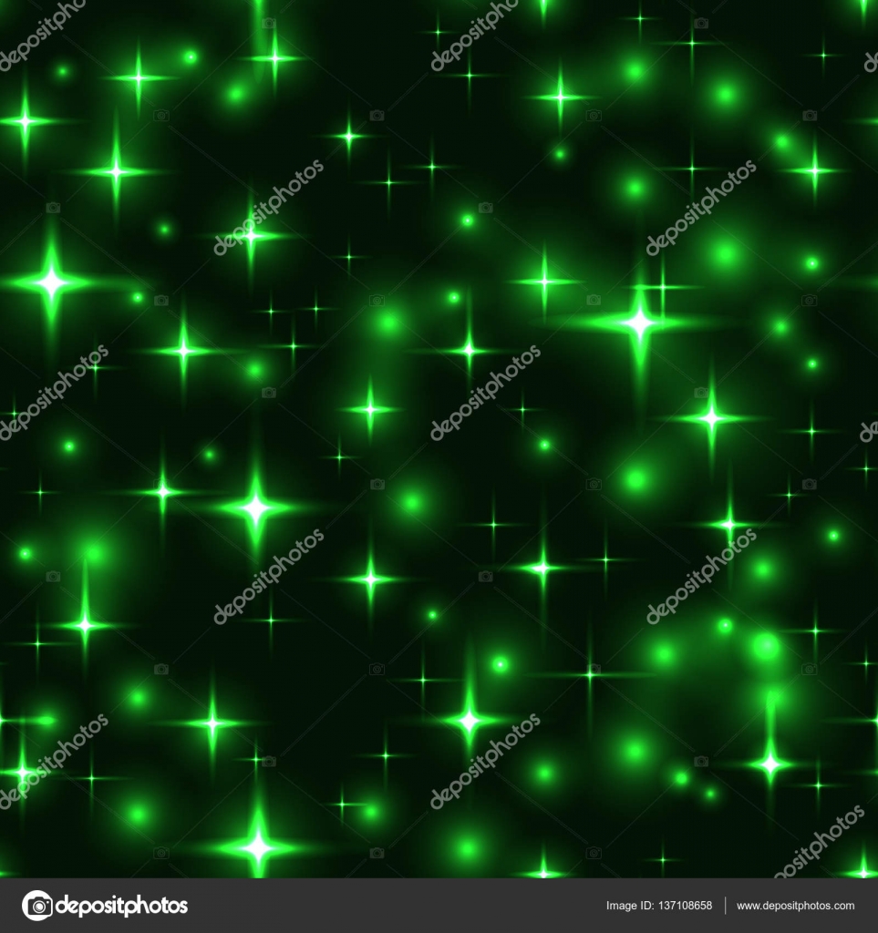Lime Green Stars Background